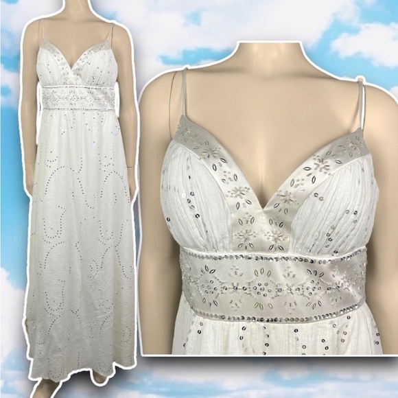 OC by Oleg Cassini | Dresses | Oc By Oleg Cassini Embellished Silk Evening Dress Bridal Gown ...